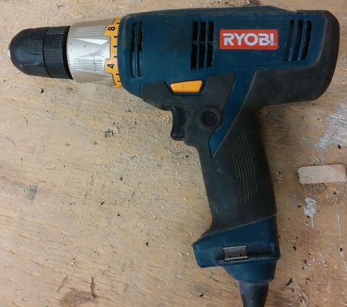 Drill, hand, corded, dark blue (Ryobi) ID:62 - Protospace Wiki